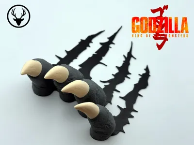 Godzilla Claws - Wall Mount by Stag 3DMakerWorld: Download Free 3D Models