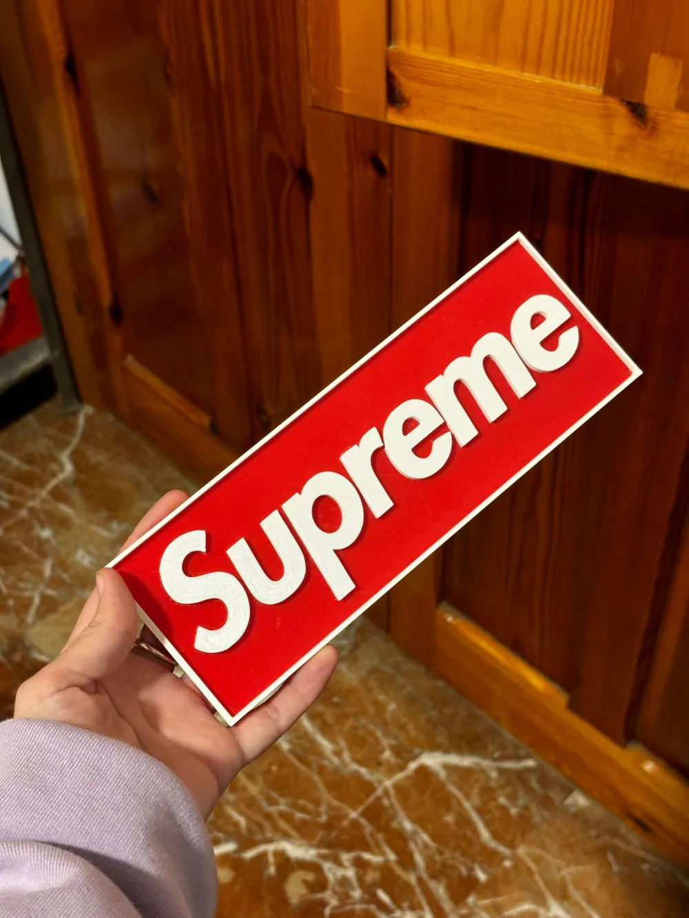 Supreme logo - Free 3D Print Model - MakerWorld