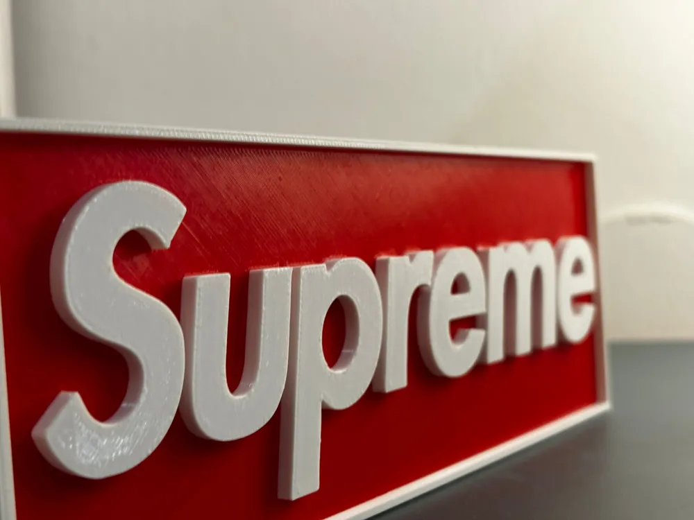 Supreme logo by TMA3D MakerWorld: Download Free 3D Models