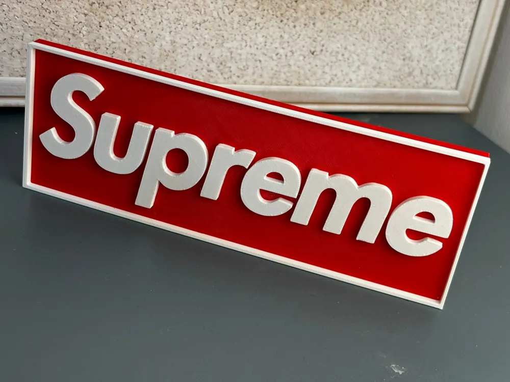Supreme logo - Free 3D Print Model - MakerWorld