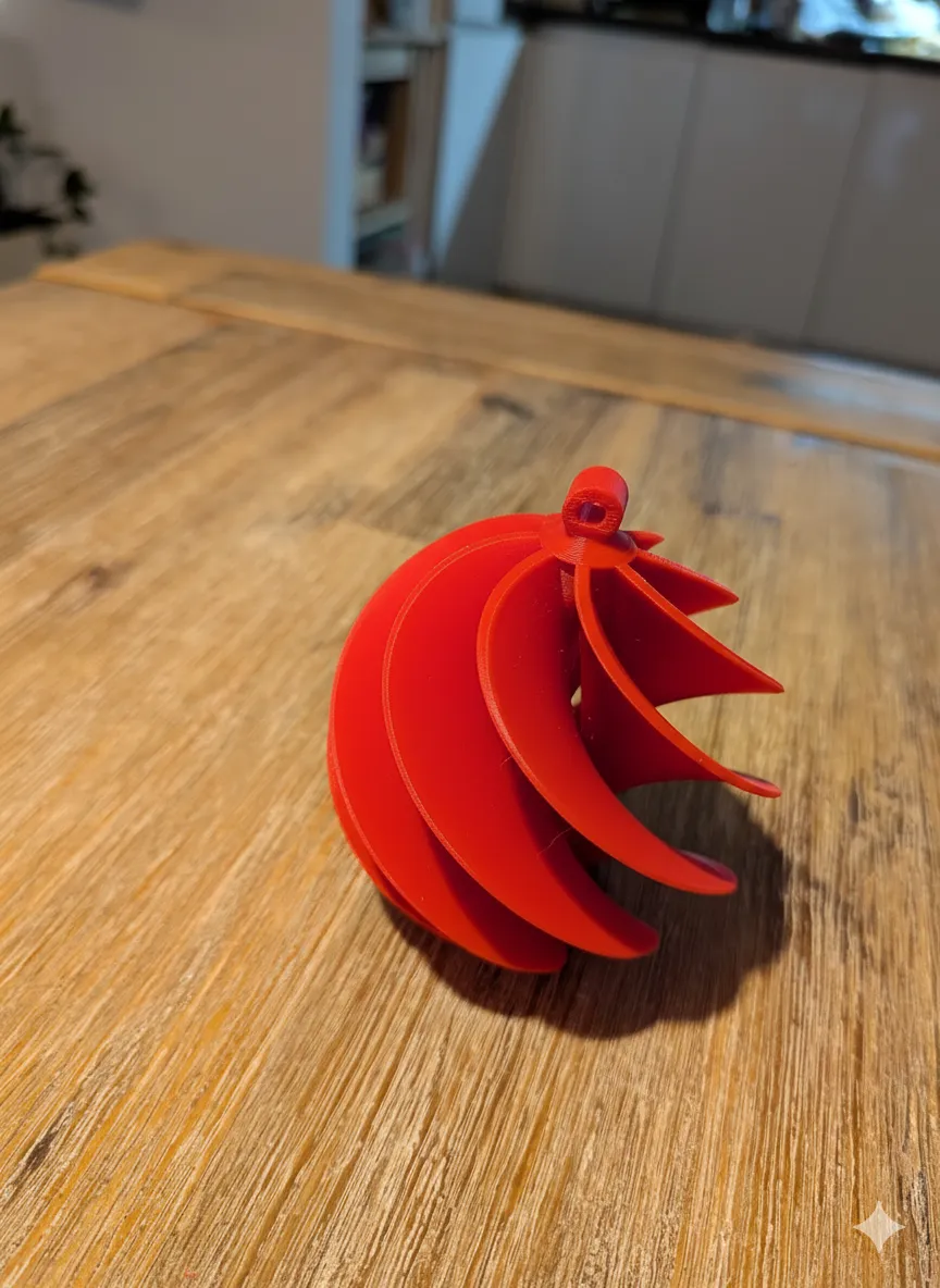 Parametric Christmas Ornament - Spiral Design - Free 3D Print Model ...
