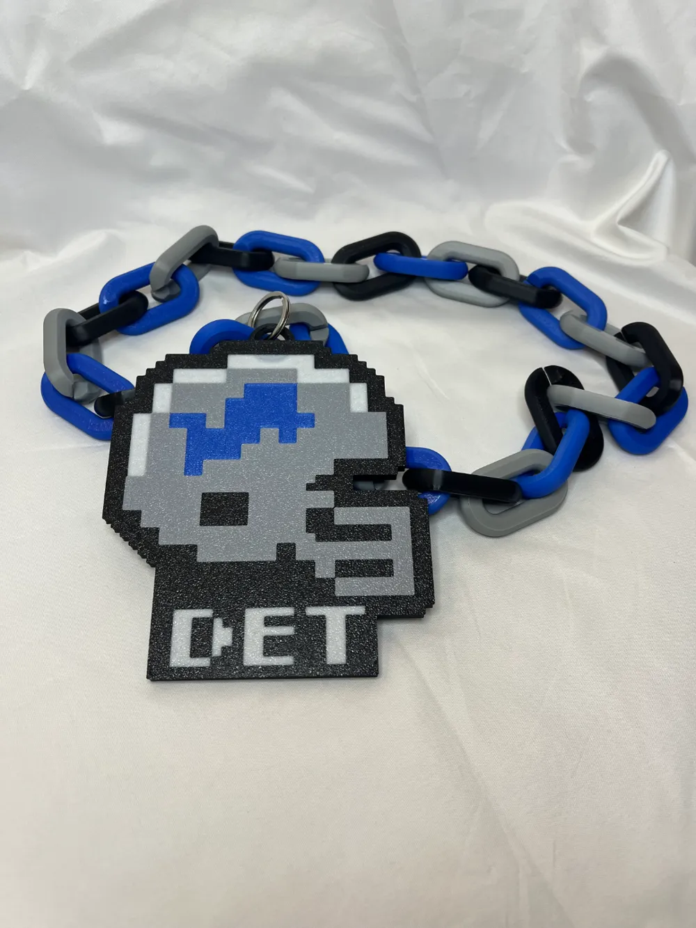 Detroit Lions Tecmo Super Bowl Helmet Logo Chain by crafty - MakerWorld