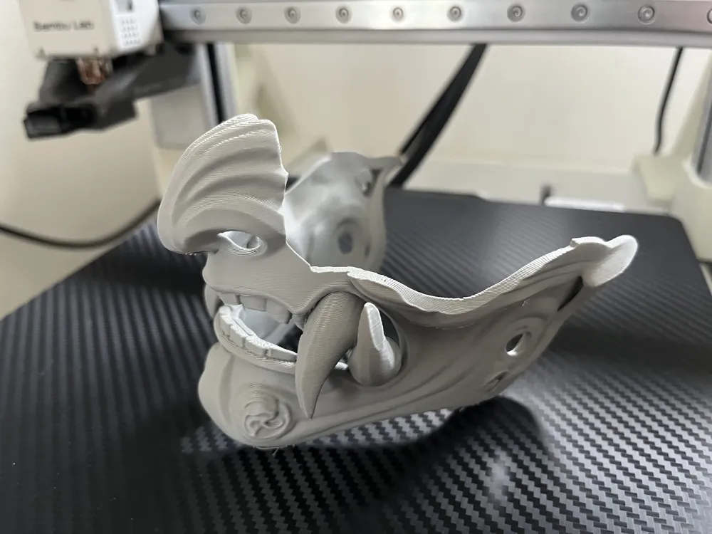 Oni Mask- Ps5 Controller Holder - Free 3D Print Model - MakerWorld