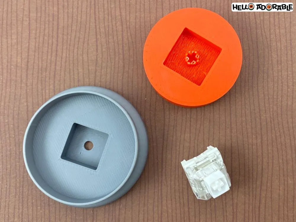 Snarky Button Clicker Fidget Toy (Keychain Option) by helloadorable MakerWorld: Download Free 3D ...