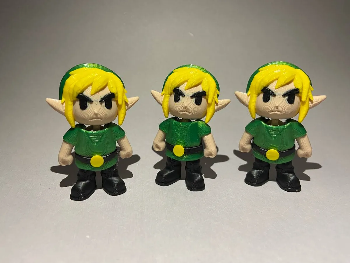 Link Flexi Legend of Zelda - Free 3D Print Model - MakerWorld