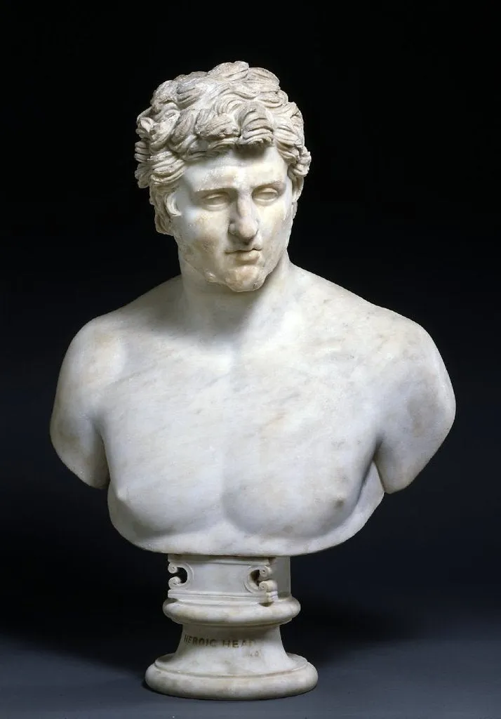 Marble portrait bust of an Hellenistic ruler by ...