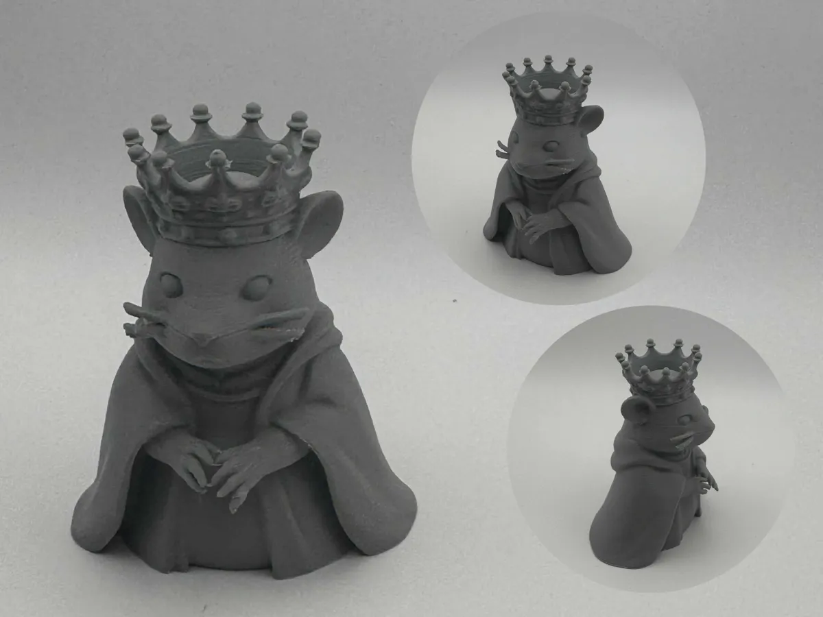 Rat King – Regal Chibi Figurine - Free 3D Print Model - MakerWorld