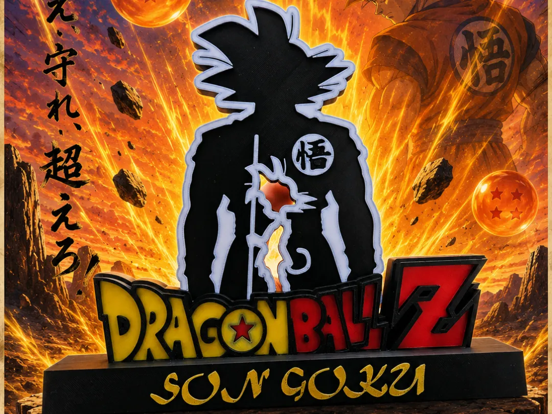 Dragon Ball Z Son Goku AMS - Free 3D Print Model - MakerWorld