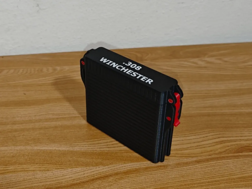 .308 Win Hunting Ammunition Box - Free 3D Print Model - MakerWorld