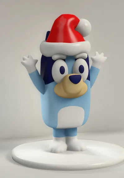 Santa Bluey by hildi3d - MakerWorld