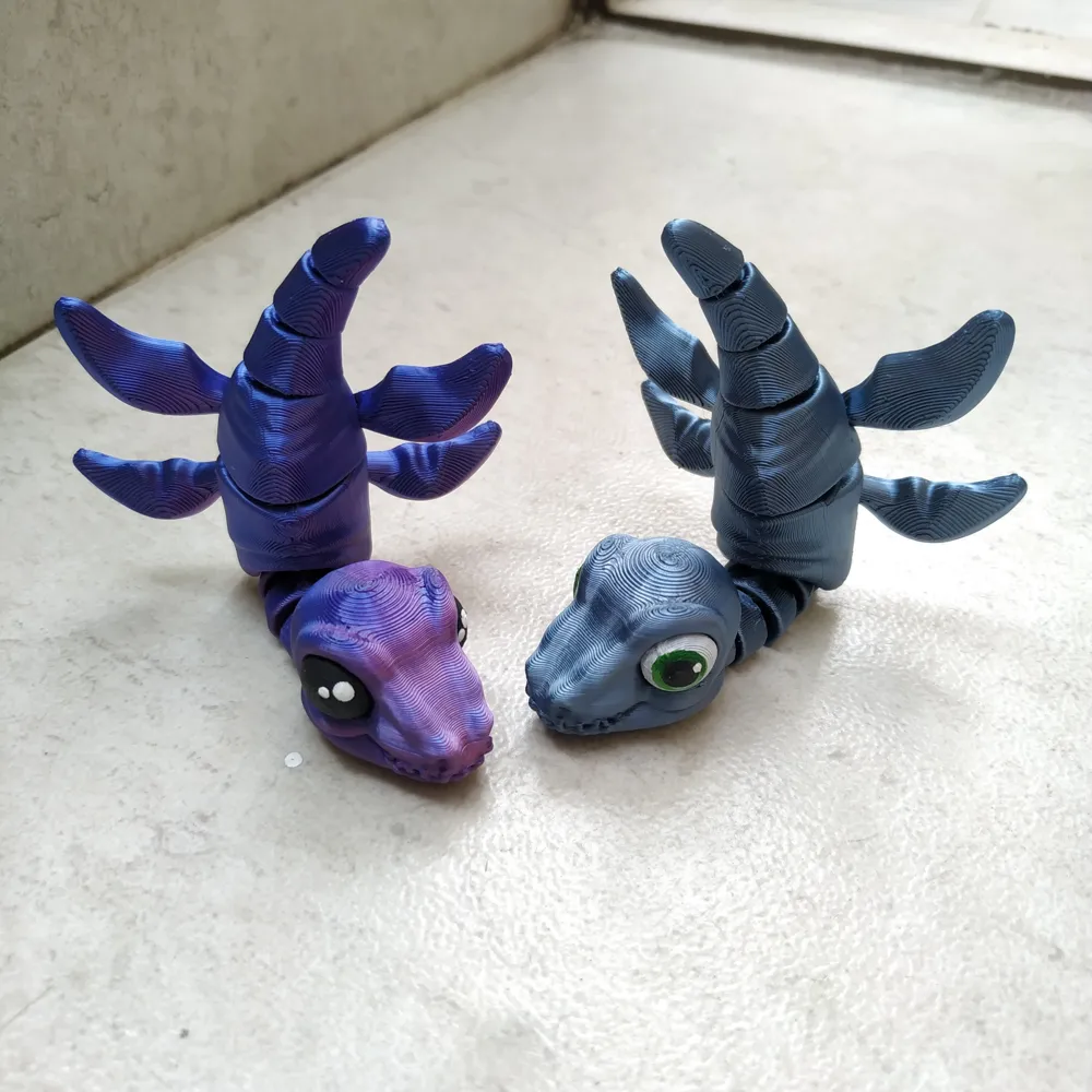 ARTICULATED BABY PLESIOSAURUS - NO SUPPORTS by Kza3D MakerWorld ...