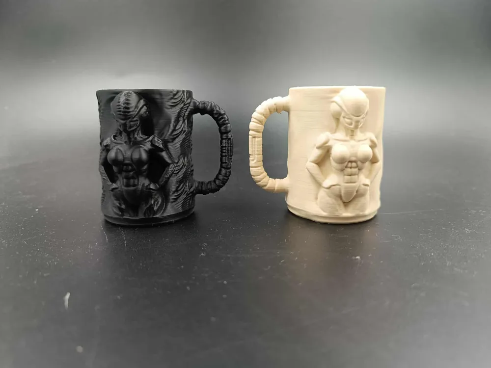 Alien Xenomorph Mug - CUP - HR Giger - Free 3D Print Model - MakerWorld
