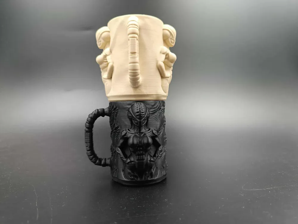 Alien Xenomorph Mug - CUP - HR Giger - Free 3D Print Model - MakerWorld