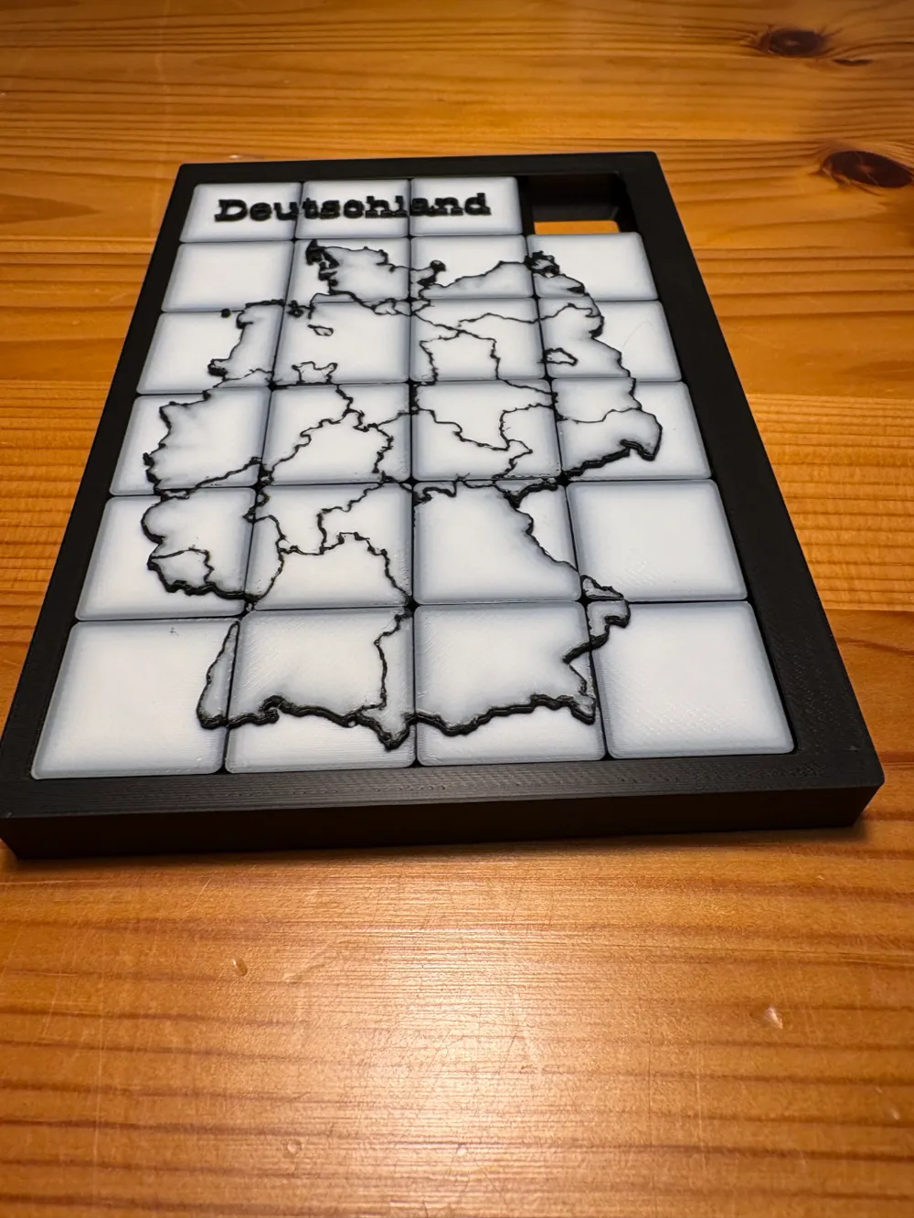 4x6 Sliding Puzzle – Map of Germany - Free 3D Print Model - MakerWorld
