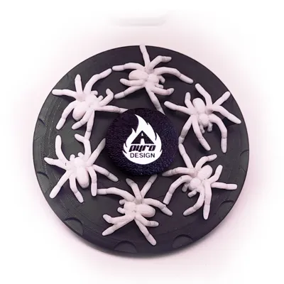 Black and White Spiders Multicolor Animated Fidget Spinner by ...