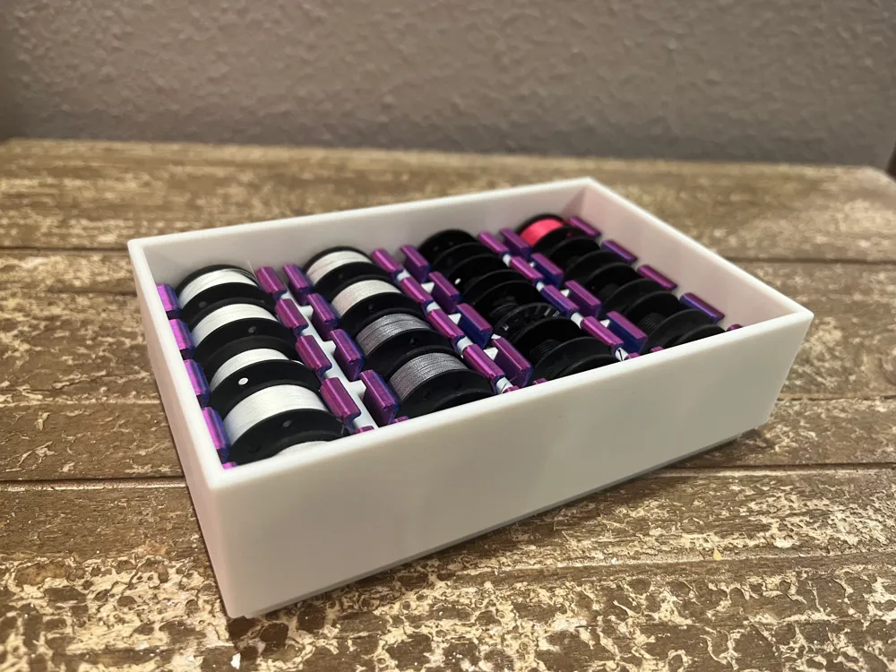 Bernina Sewing Machine Stackable Bobbin Tray for Large Black Bobbins by ...