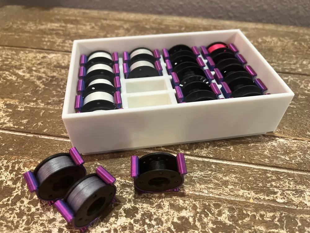 Bernina Sewing Machine Stackable Bobbin Tray for Large Black Bobbins by ...