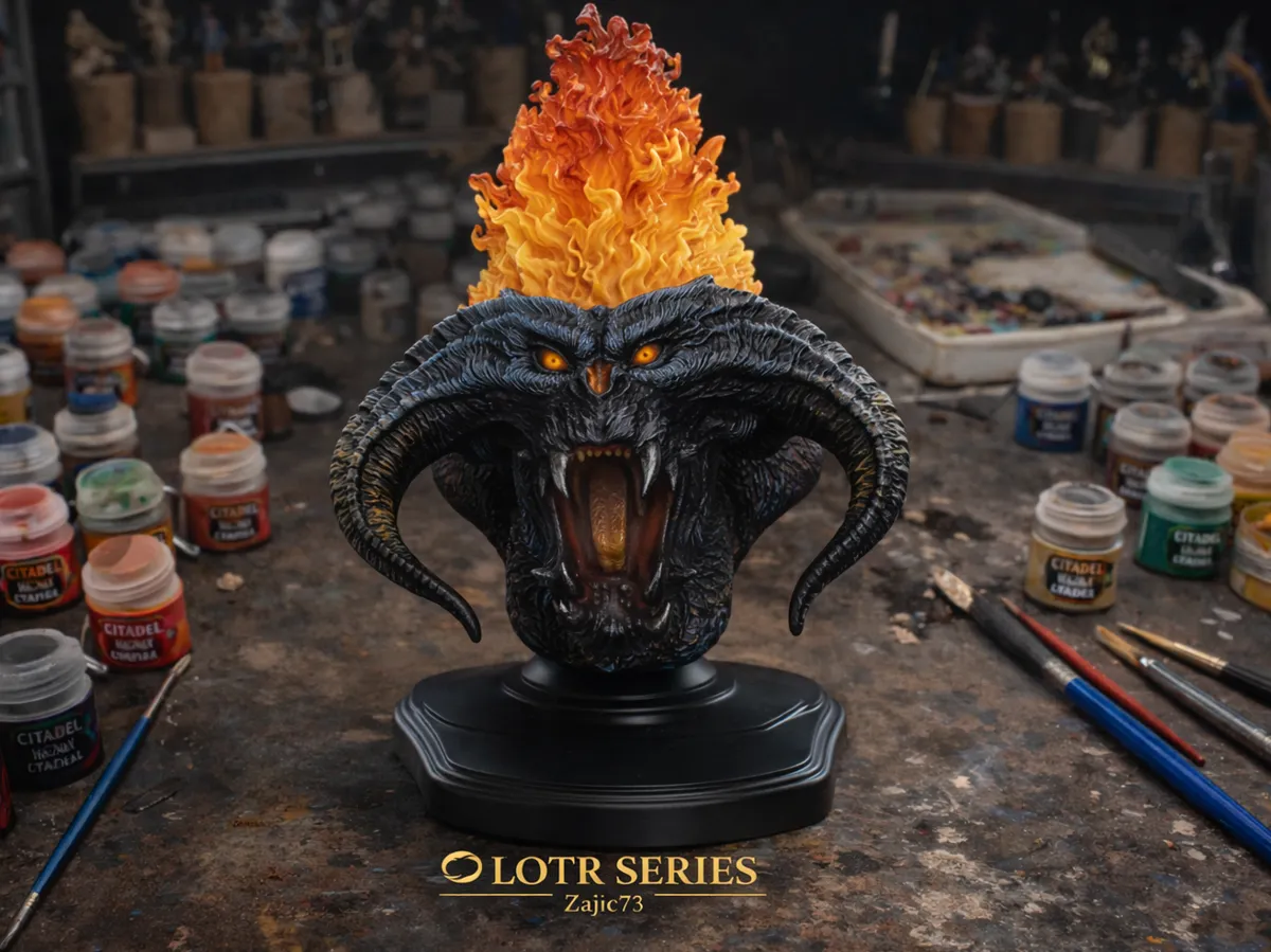 BALROG BUST (Lord of The Rings - LOTR) - Free 3D Print Model - MakerWorld