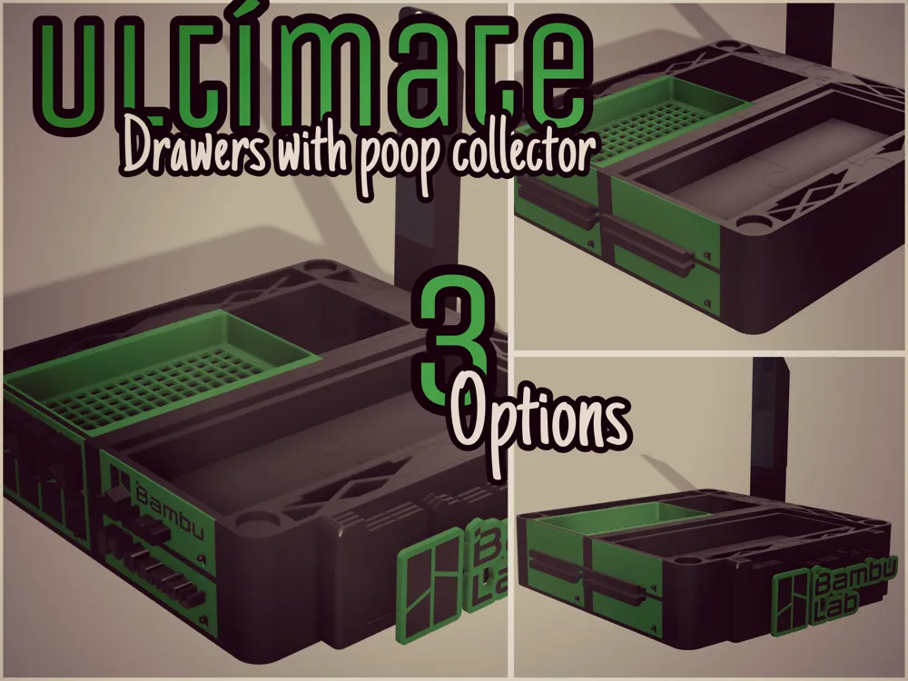 Drawers with Purge Collector - Free 3D Print Model - MakerWorld