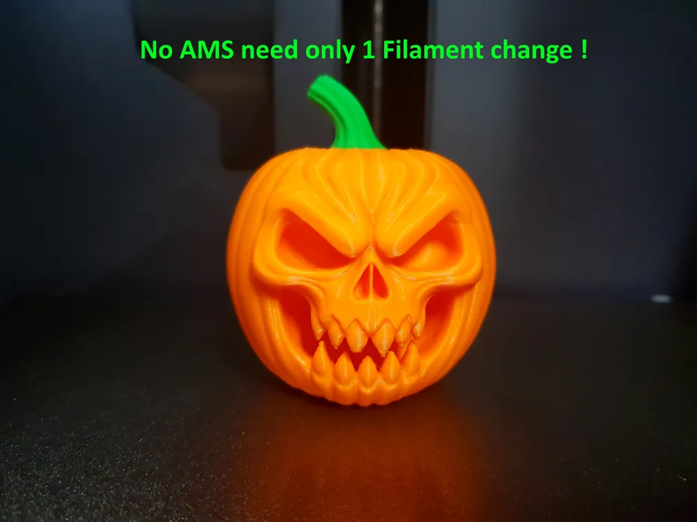 Spooky Pumpkin Halloween Jack-o'-lantern by T-F88 MakerWorld: Download ...