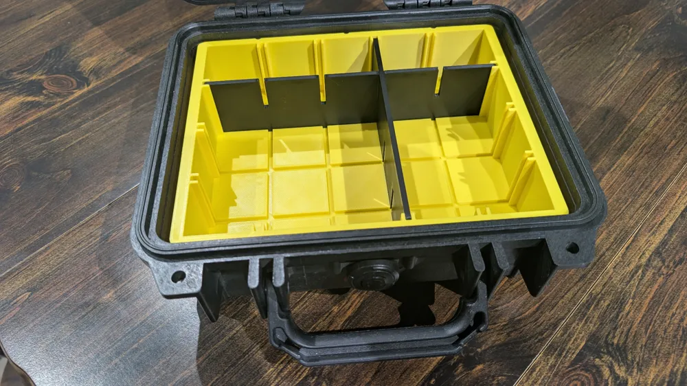 Pelican 1200 Case Insert With Moveable Dividers by Petezilla MakerWorld ...