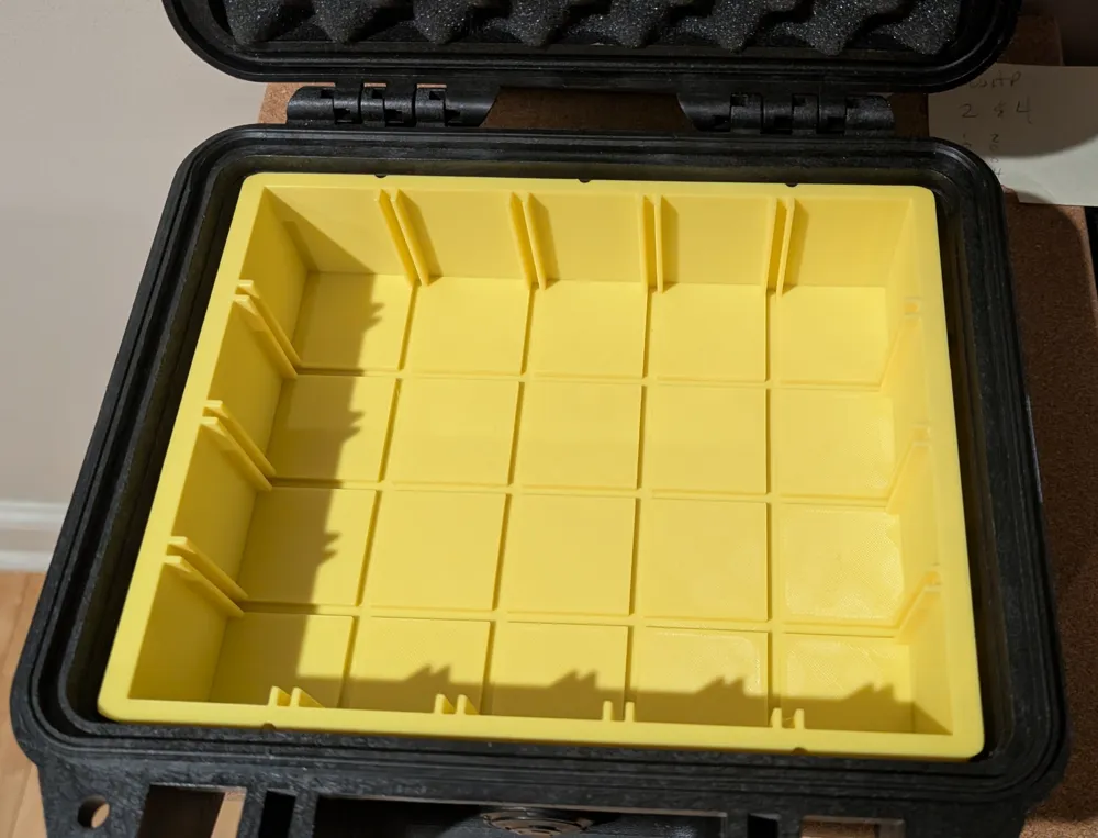 Pelican 1200 Case Insert With Moveable Dividers by Petezilla MakerWorld ...