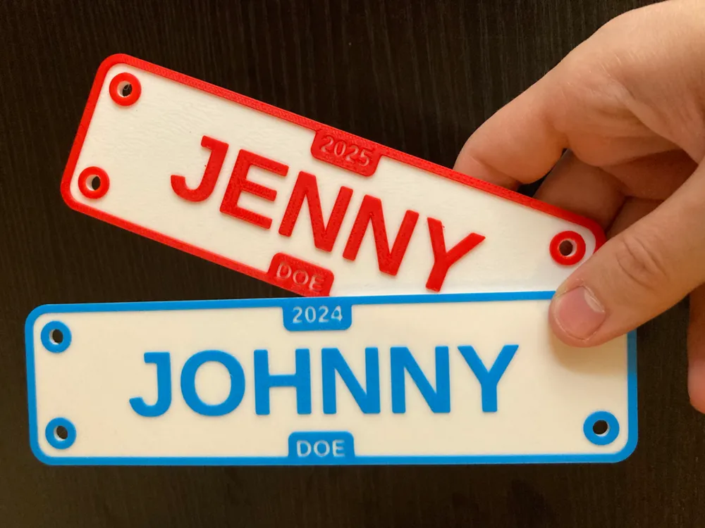 Parametric Baby Name Plate - Free 3D Print Model - MakerWorld