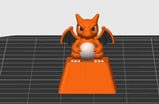 Charizard Pokemon Keyboard Keycap MX - Free 3D Print Model - MakerWorld