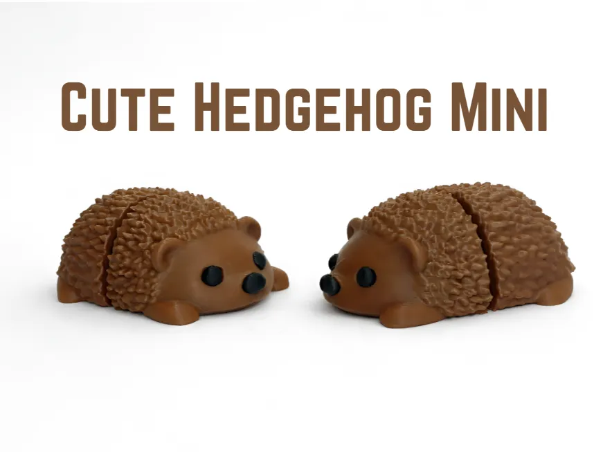 Cute Articulated Hedgehog Flexi Mini - Free 3D Print Model - MakerWorld