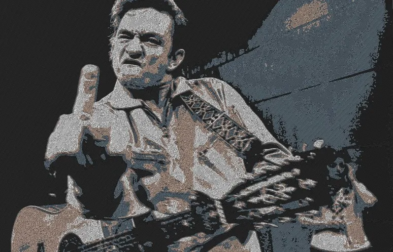 Johnny Cash middle finger Hue Forge by madd0g - MakerWorld