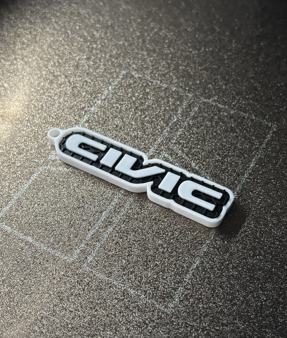 Honda CIVIC Keychain by Krystian3D MakerWorld: Download Free 3D Models