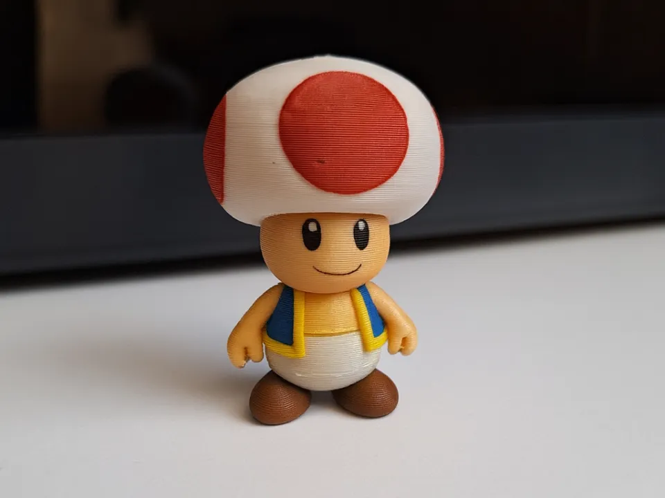 Super Mario Toad - Free 3D Print Model - MakerWorld
