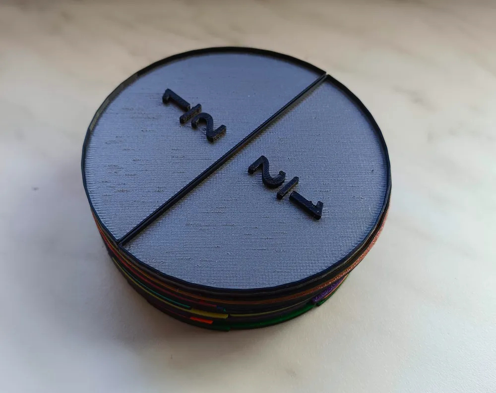 Fraction Discs and Box Remixed by Dzip 1 MakerWorld: Download Free 3D ...