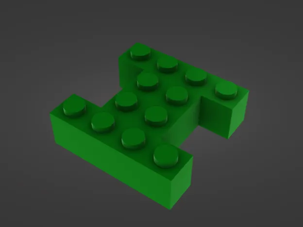 H-shaped Danish plastic brick by Max_Thebeef - MakerWorld