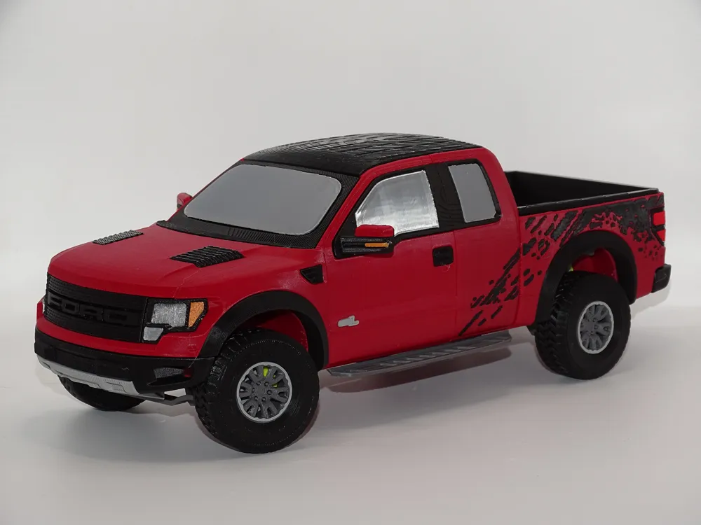 Ford F-150 Raptor SVT w/ Suspension and Steering - Free 3D Print Model - MakerWorld