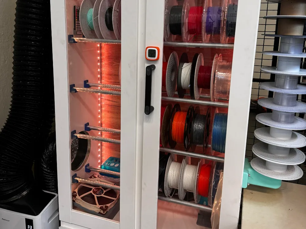 Ultimate Filament Spool Cabinet - Dehumidifier DIY by P&F 3D MakerWorld ...