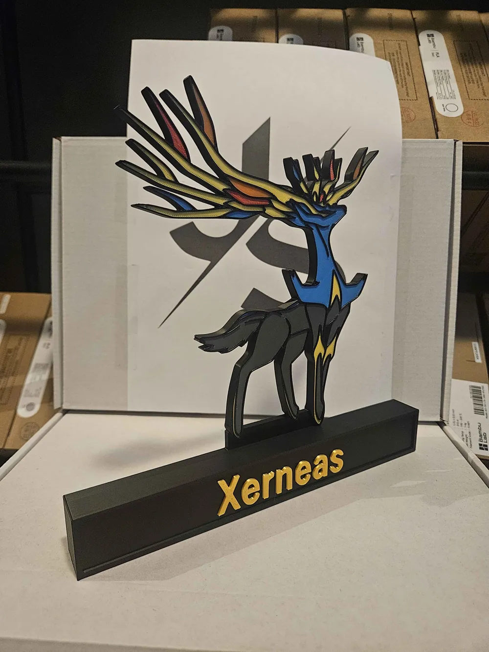 Pokemon Display! Xernias decoration! by Rotterdam_3d_Art MakerWorld ...