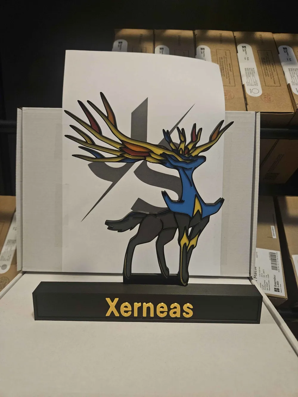 Pokemon Display! Xernias decoration! by Rotterdam_3d_Art MakerWorld ...