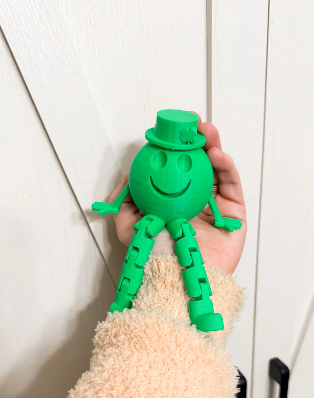 Kid-made St. Patrick's Day Smiley Buddy by TobyntotD - MakerWorld
