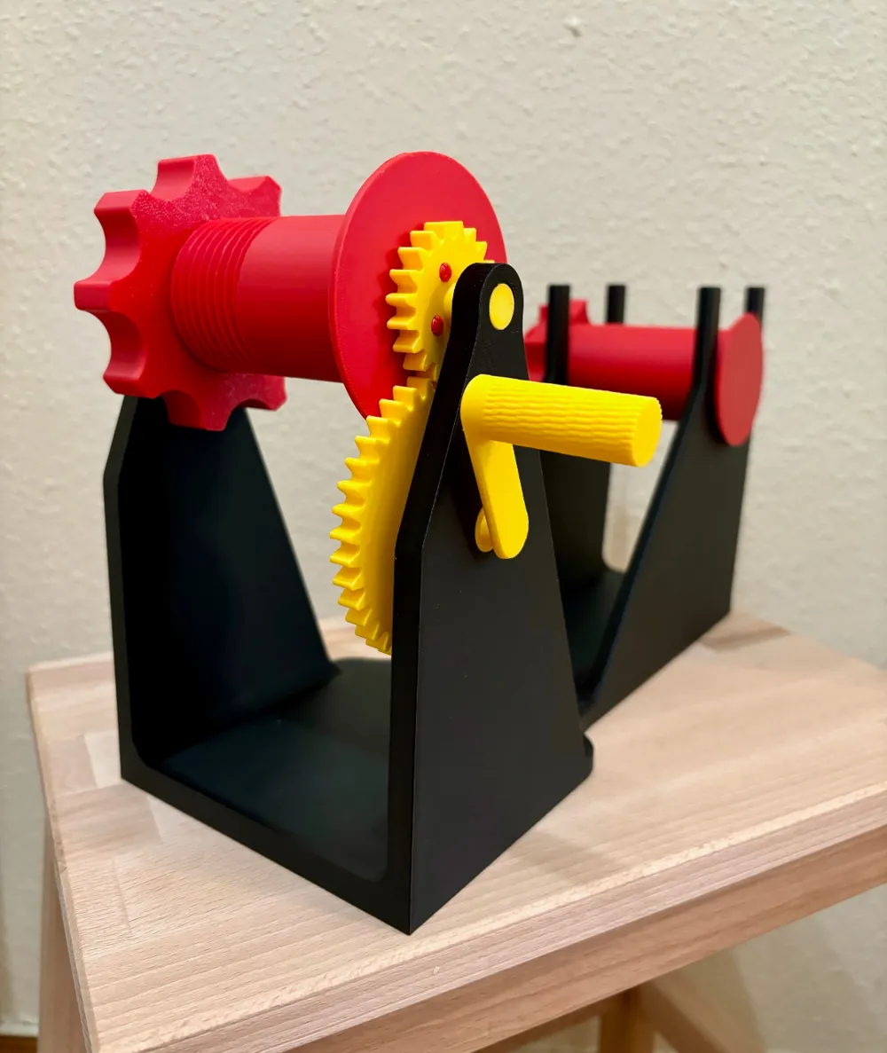Manual filament spool winder Remixed by Acheituno - MakerWorld
