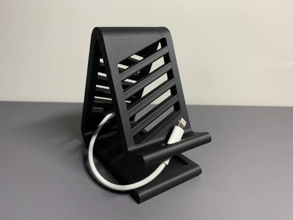 Phone Stand - Sleek & Modern - Free 3D Print Model - MakerWorld