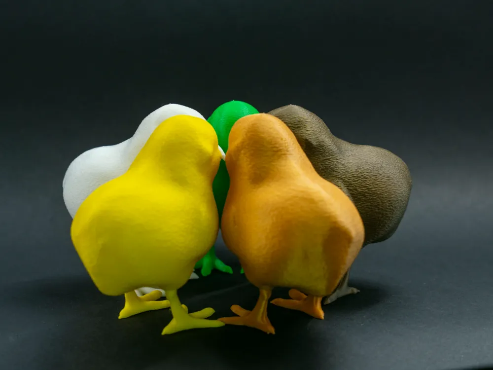 Easter Realistic Baby Chicks Chickens entire flock by Sebo3D MakerWorld ...