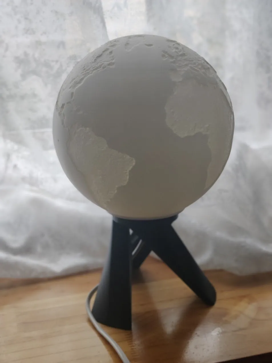 Lithophane Lamp - Earth by Naeh - MakerWorld