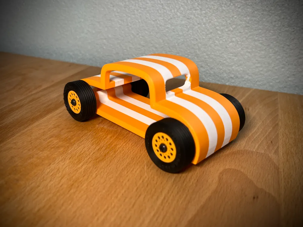 Hot Rod Derby Car - Free 3D Print Model - MakerWorld