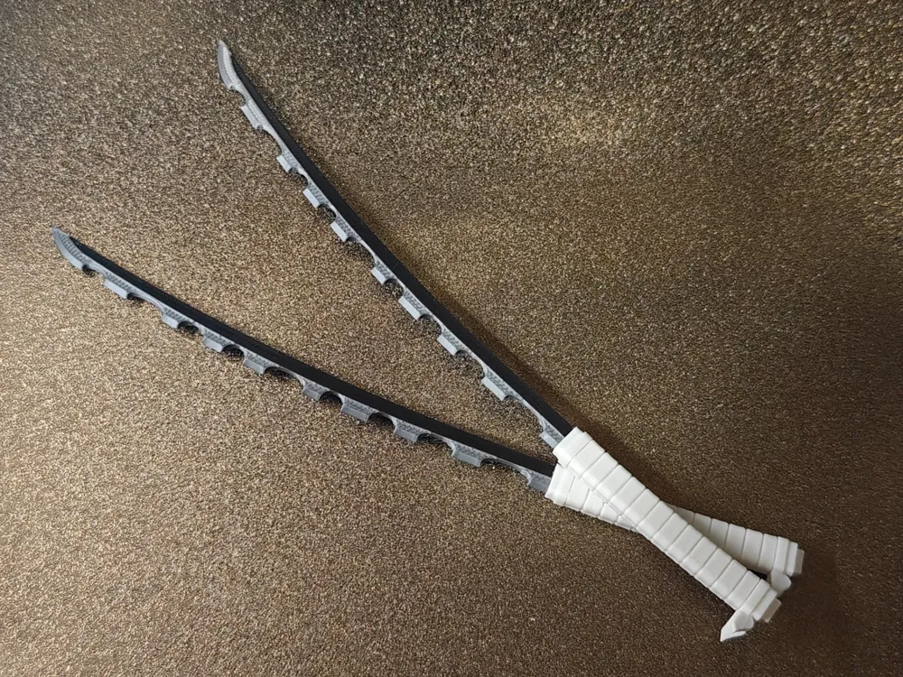[MiniBlade]Demon slayer Sword Hashibira Inosuke by hwch19 - MakerWorld