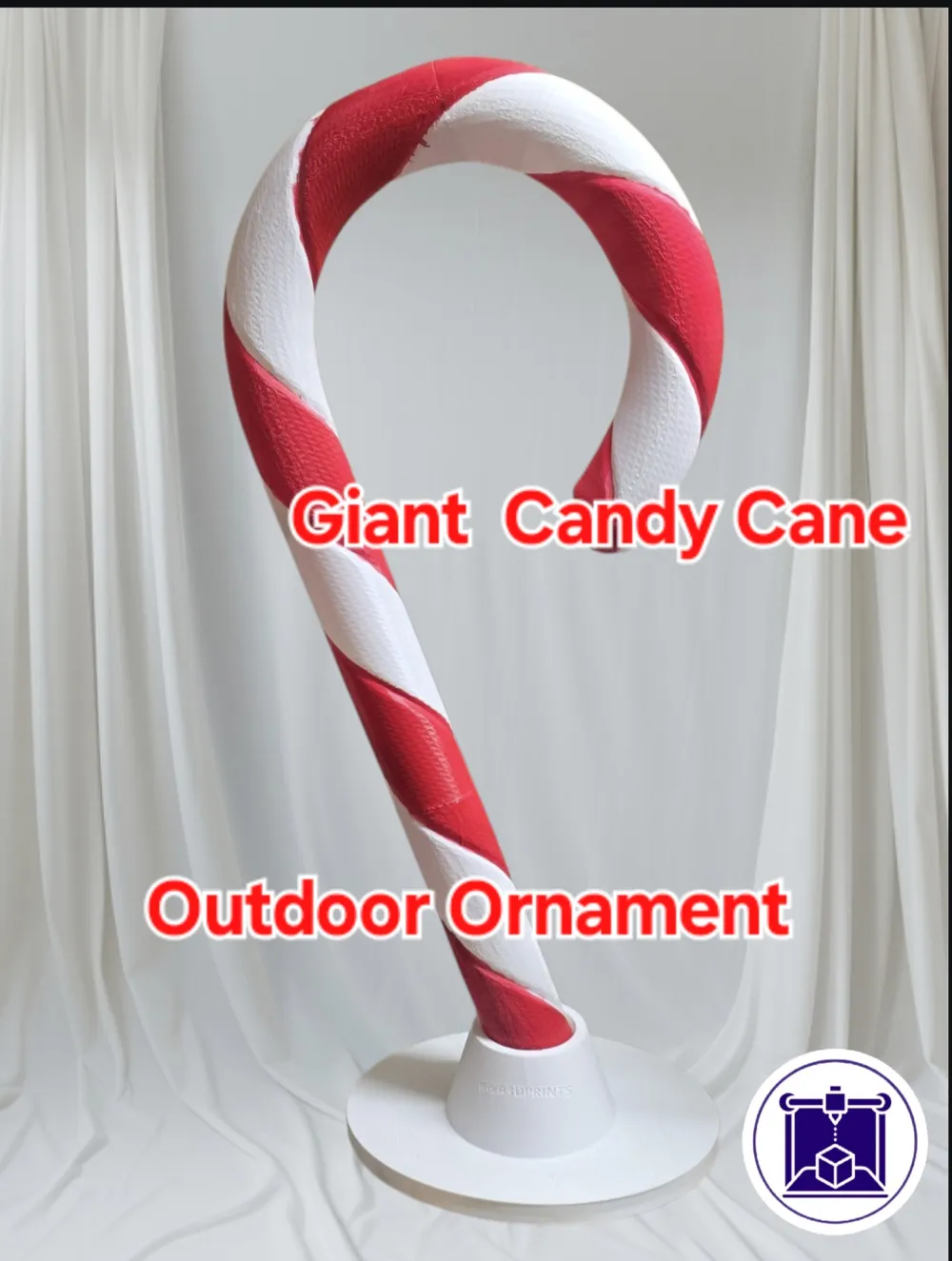 GIANT CANDY CANE - Free 3D Print Model - MakerWorld