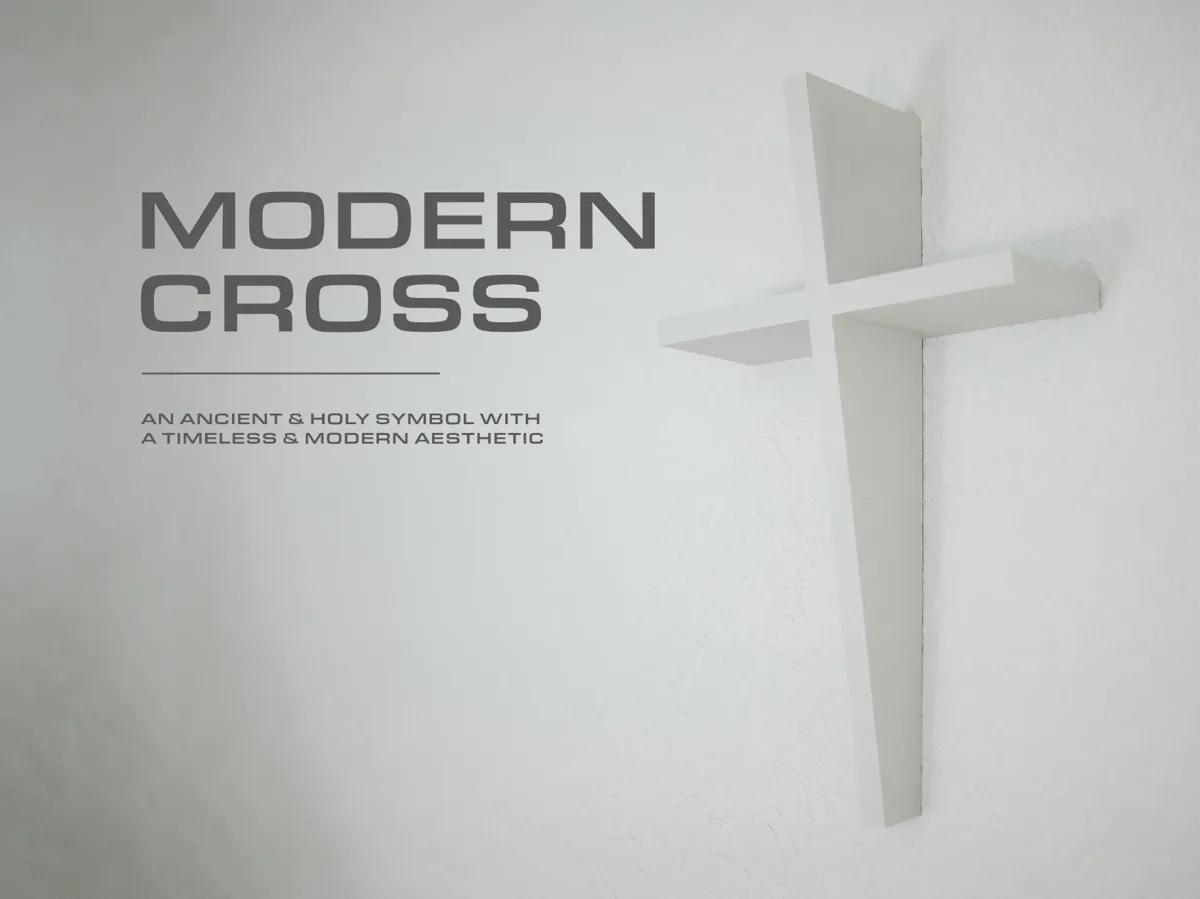 Croce Moderna - Un Design Senza Tempo - Modello di stampa 3D gratuito ...