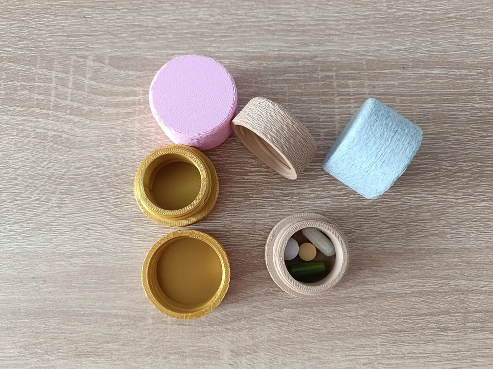 Pill box to go fuzzy skin by Pyciu MakerWorld: Download Free 3D Models