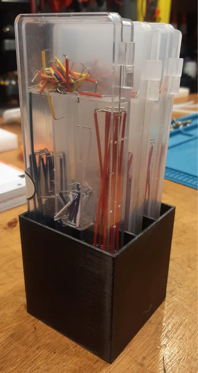 Skadis - Container with 3 compartments for boxes by Fenswork - MakerWorld