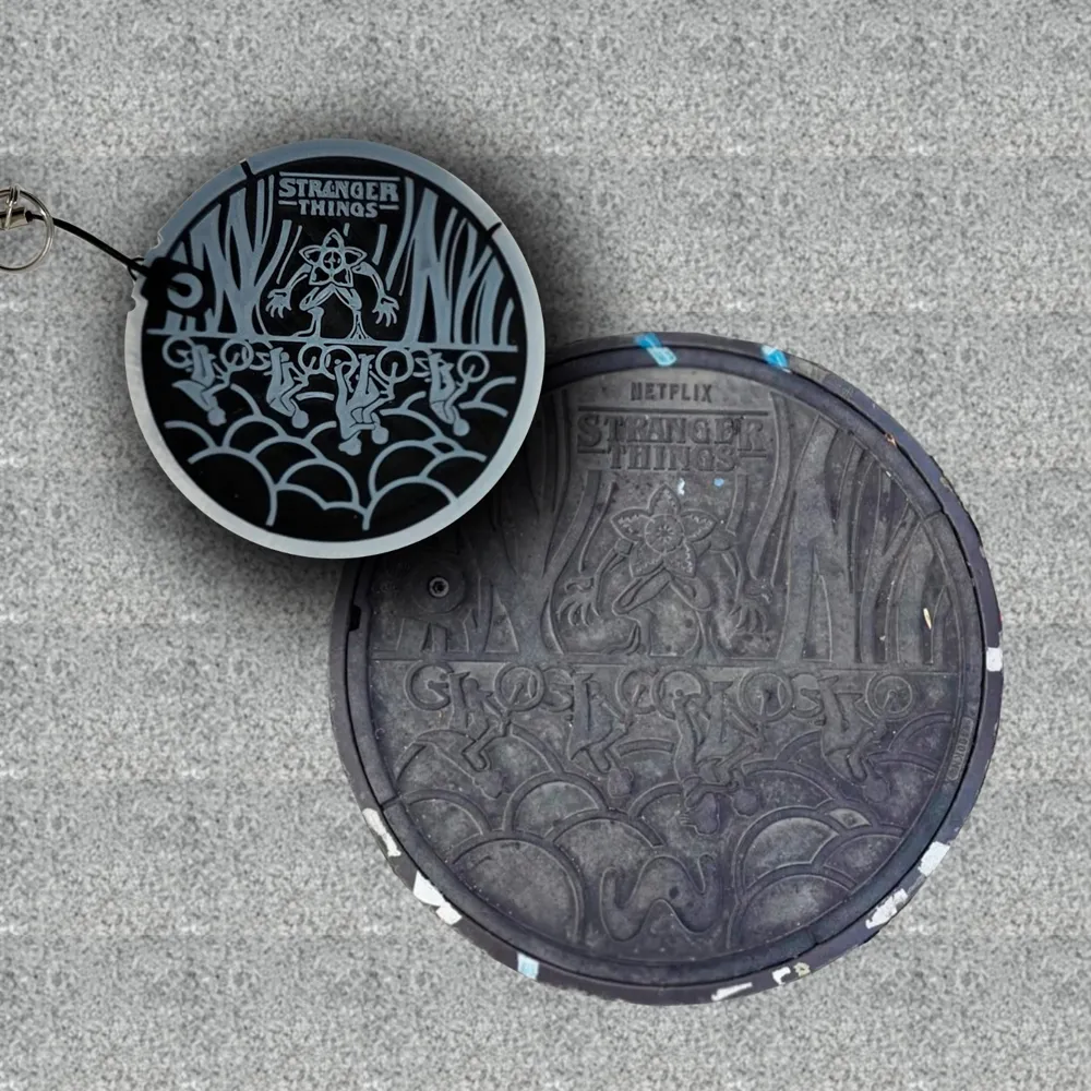 Stranger Things - Manhole Cover - Free 3D Print Model - MakerWorld